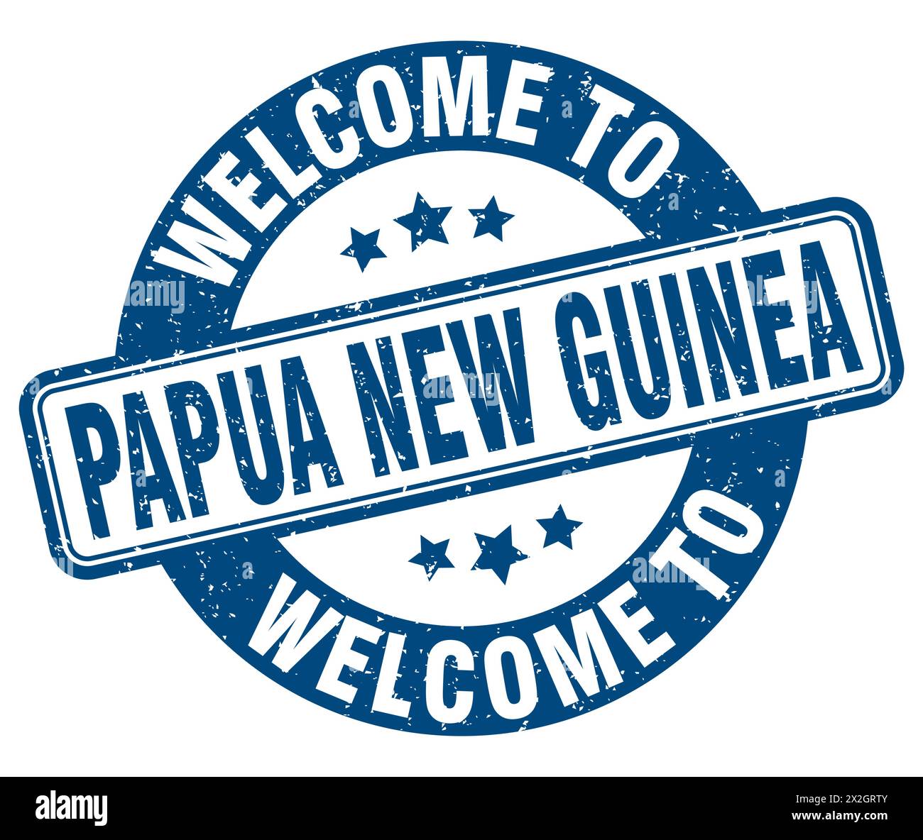 Welcome to Papua New Guinea stamp. Papua New Guinea round sign isolated ...