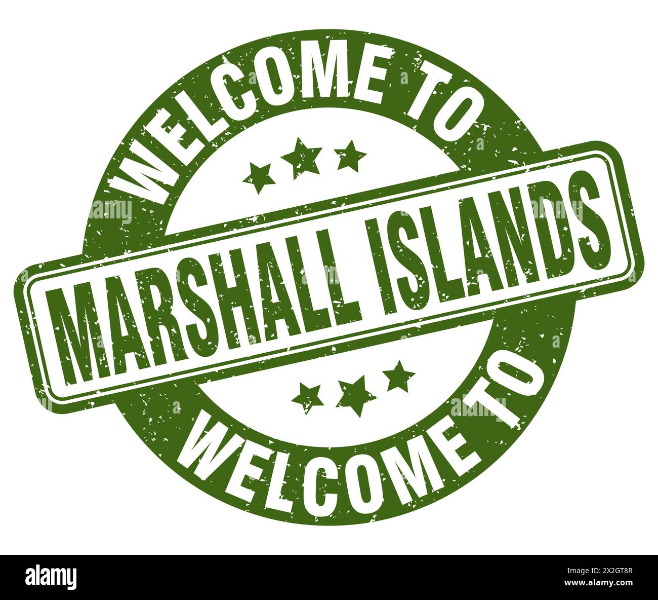 Welcome to Marshall Islands stamp. Marshall Islands round sign isolated ...