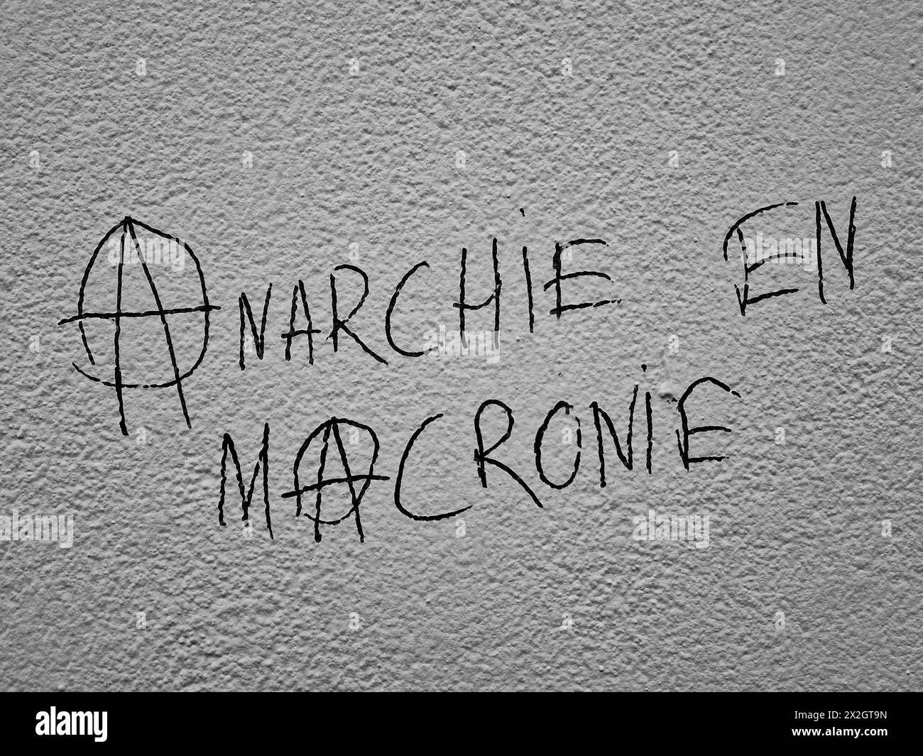 Anarchy slogan Black and White Stock Photos & Images - Alamy