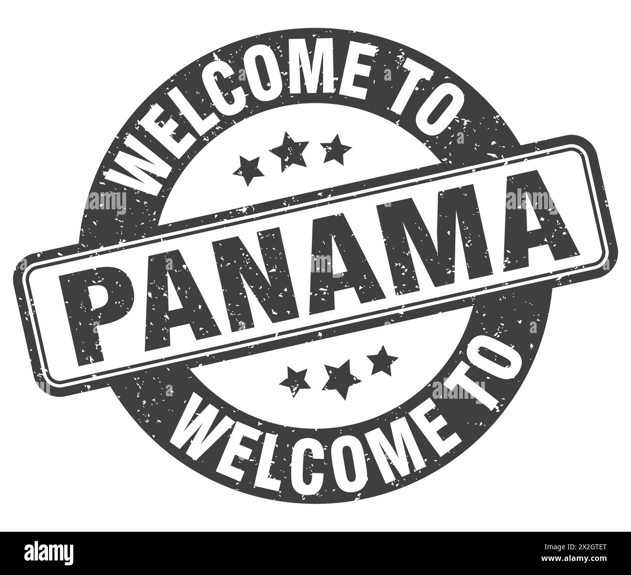 Welcome to Panama stamp. Panama round sign isolated on white background ...