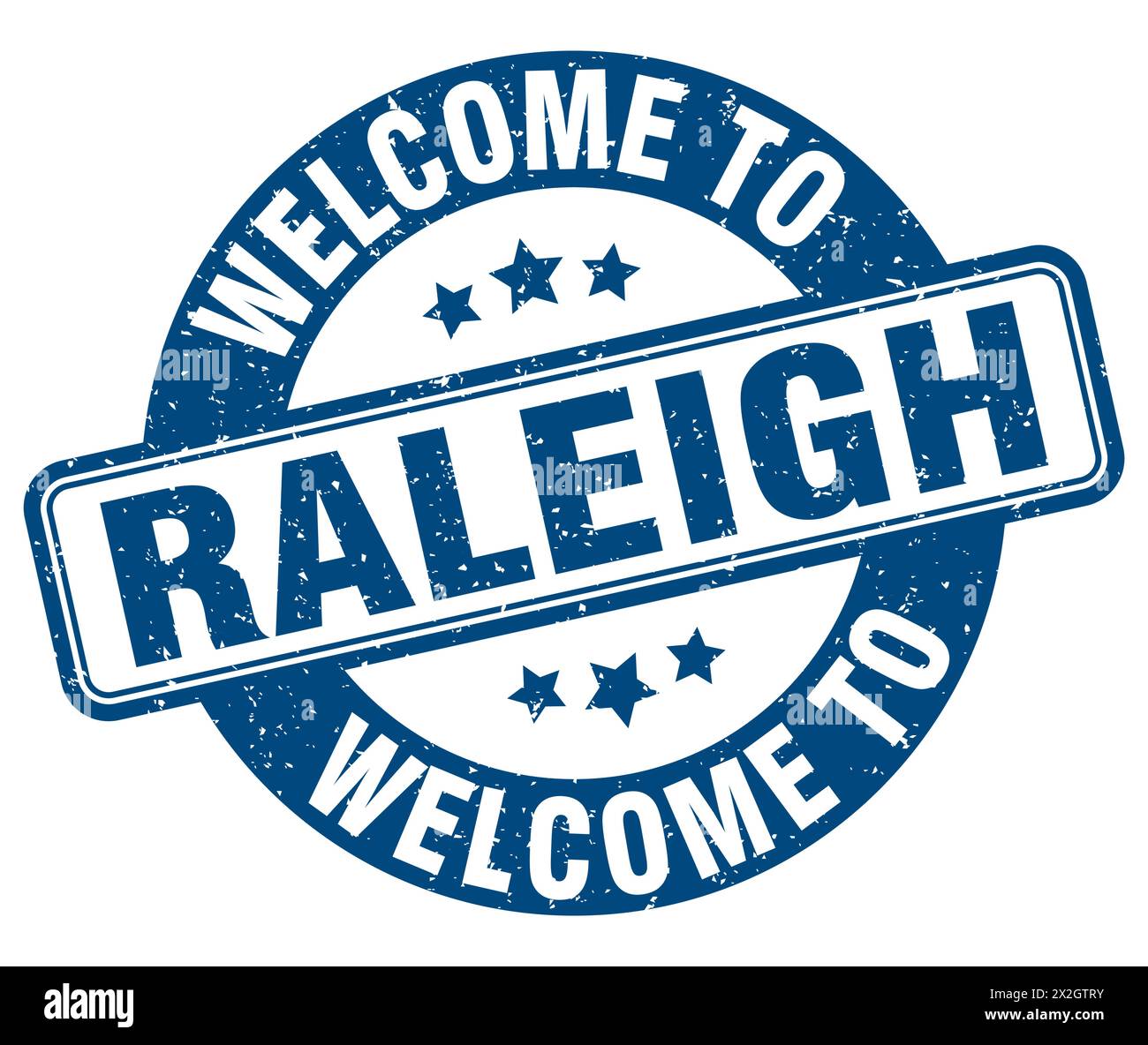 Welcome to Raleigh stamp. Raleigh round sign isolated on white ...