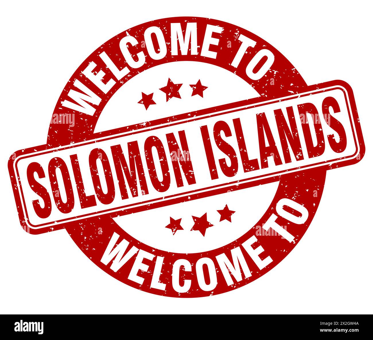 Welcome to Solomon Islands stamp. Solomon Islands round sign isolated ...
