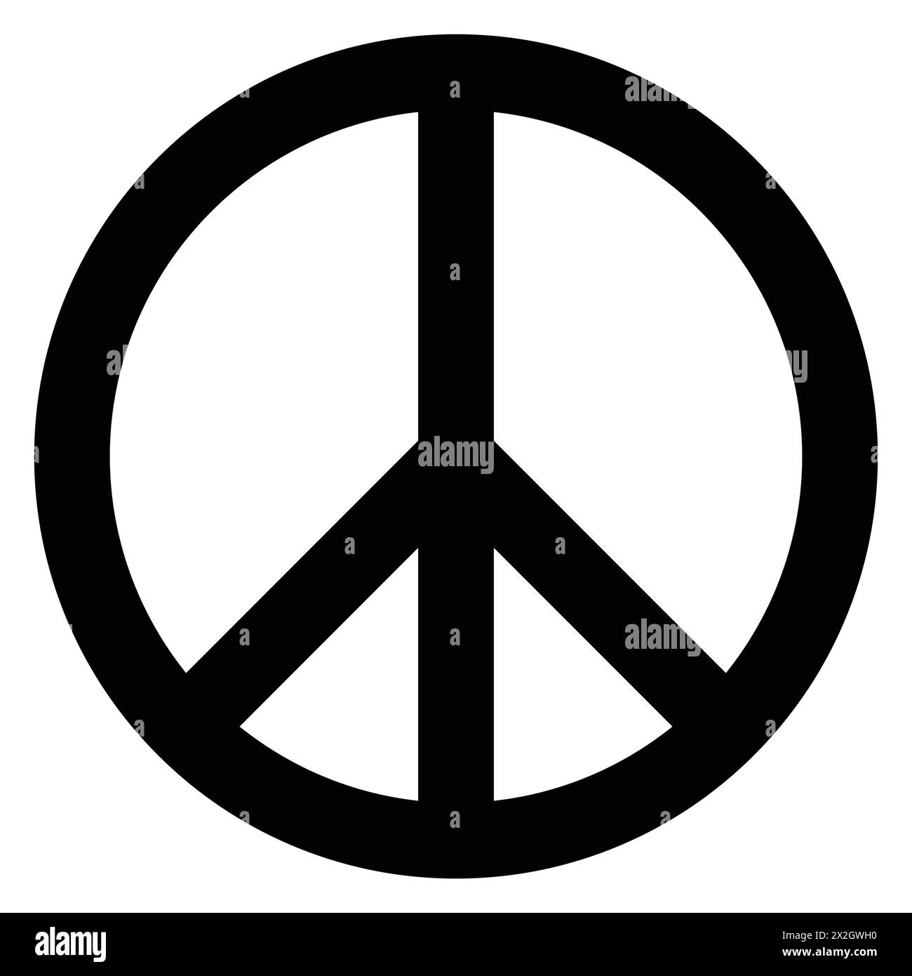 Peace sign. Black vector symbol. Pictogram isolated on white background ...