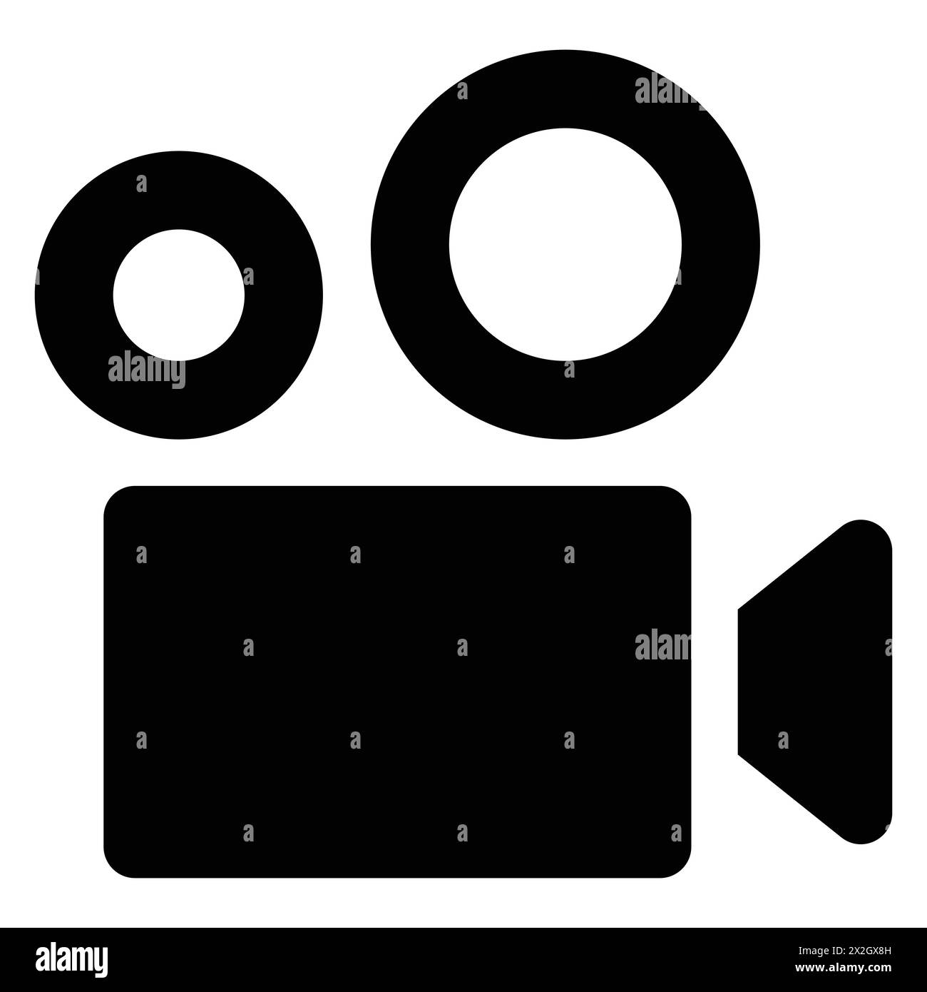 Movie camera icon Black and White Stock Photos & Images - Alamy