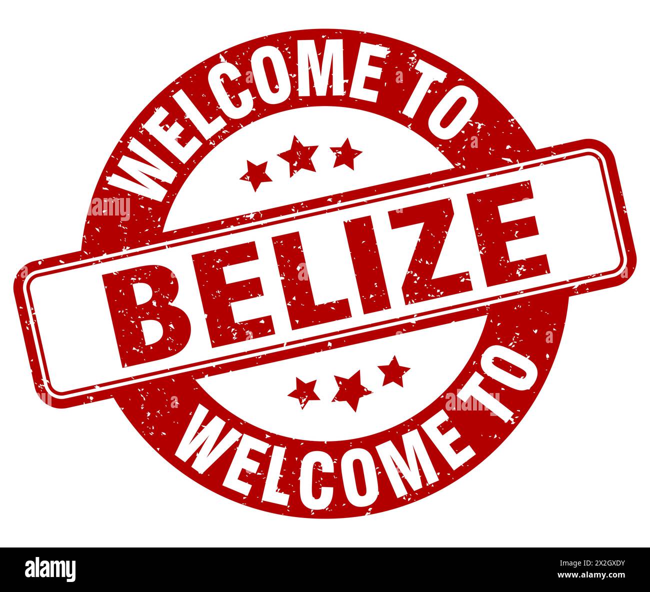 Welcome to Belize stamp. Belize round sign isolated on white background ...