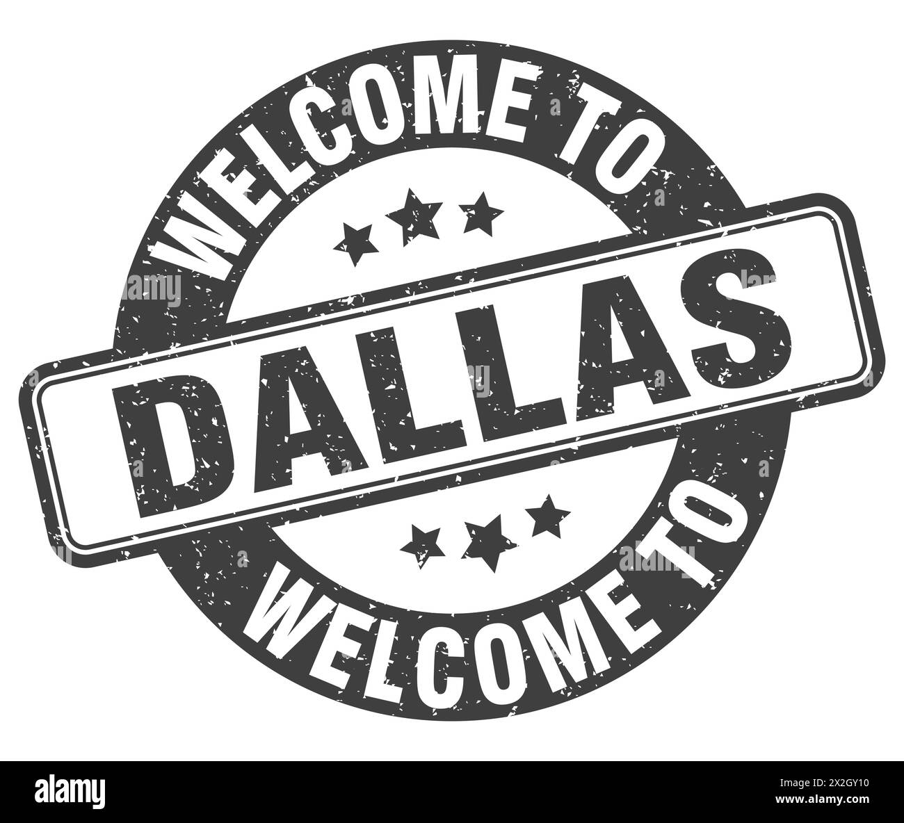Welcome to Dallas stamp. Dallas round sign isolated on white background ...