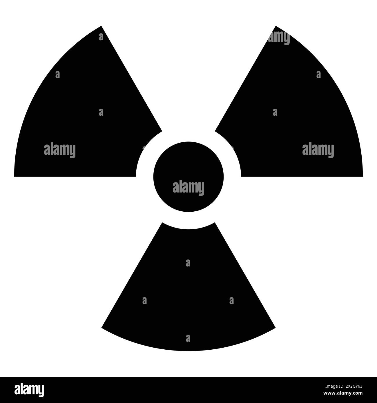ISO 361 International ionizing radiation trefoil symbol. Radioactive ...