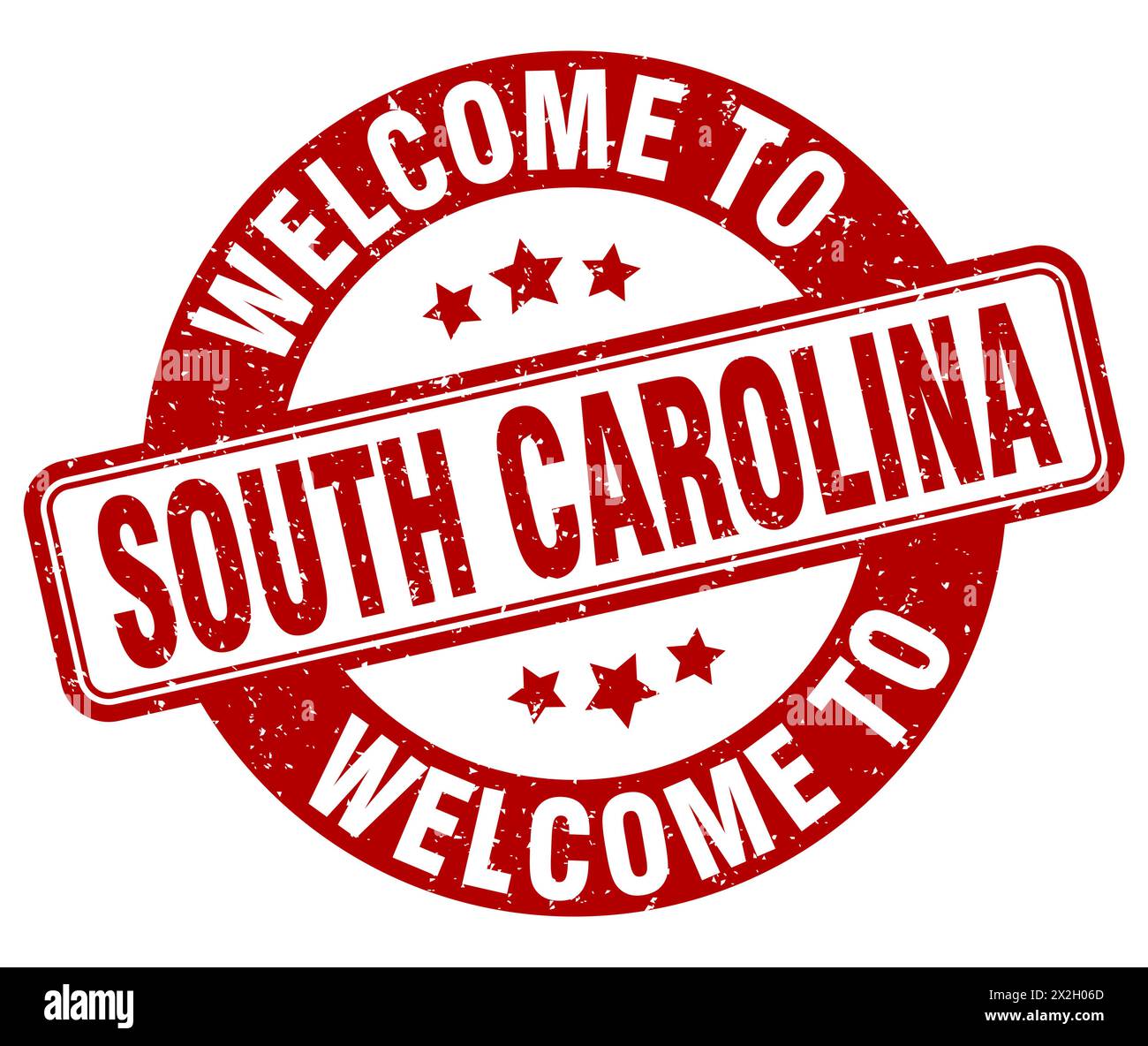 Welcome to South Carolina stamp. South Carolina round sign isolated on ...