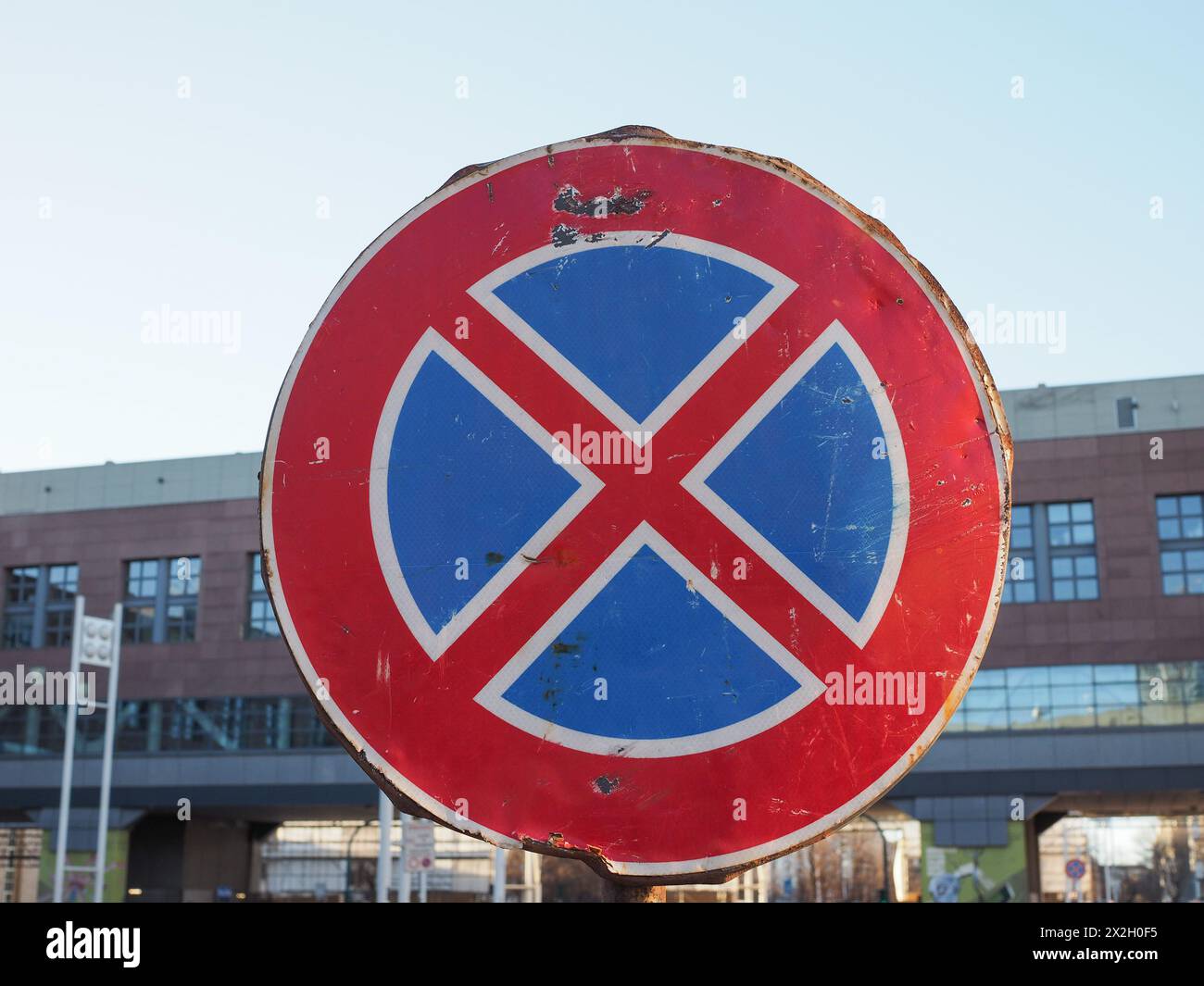 no parking and no stopping traffic sign Stock Photo - Alamy