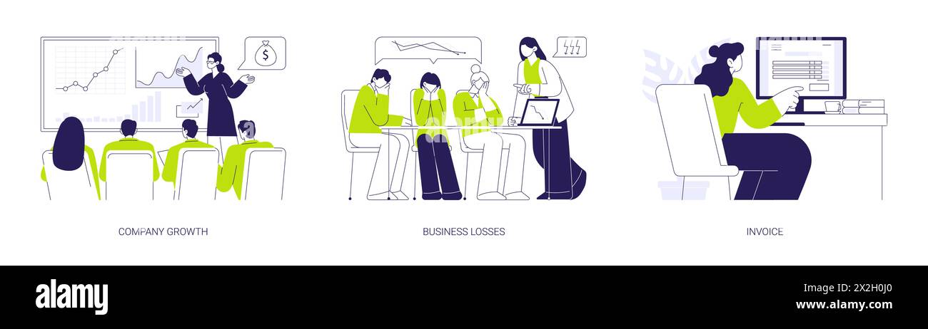 Business documents abstract concept vector illustrations Stock Vector ...