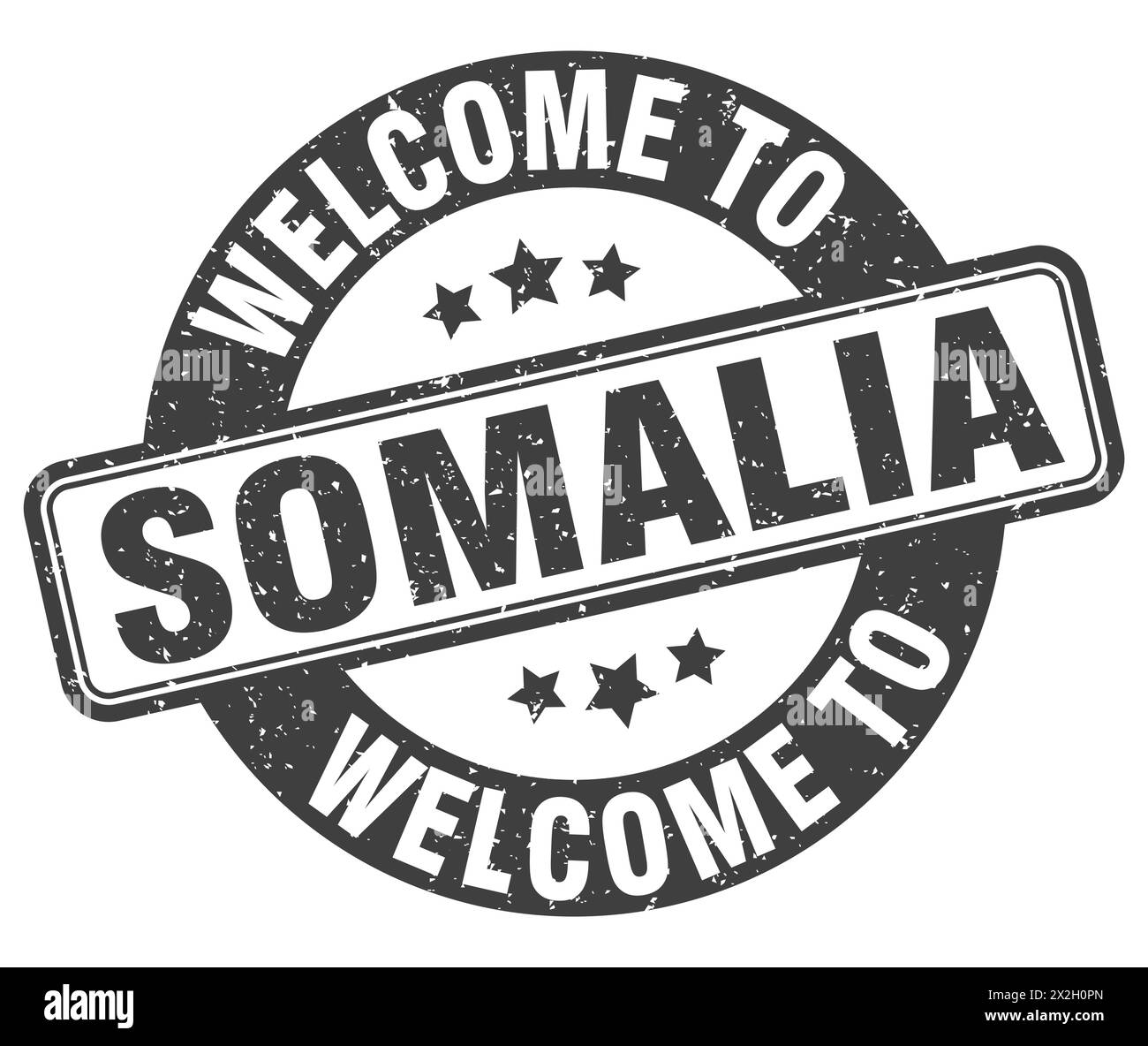 Welcome to Somalia stamp. Somalia round sign isolated on white ...