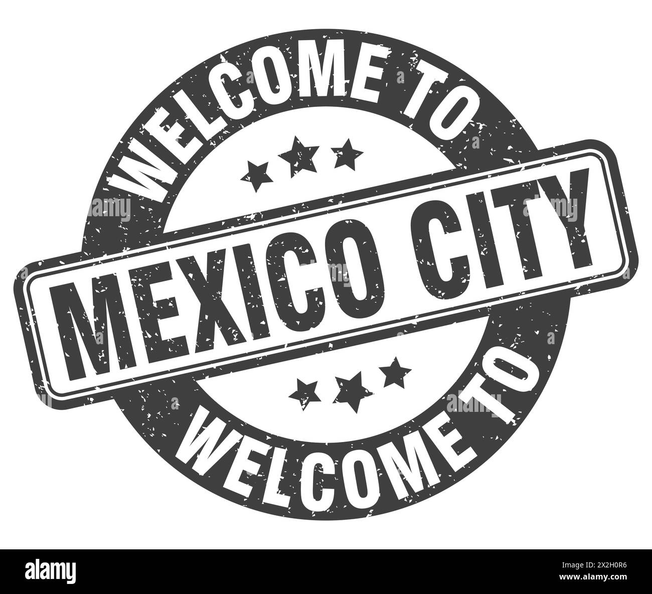 Welcome to Mexico City stamp. Mexico City round sign isolated on white ...