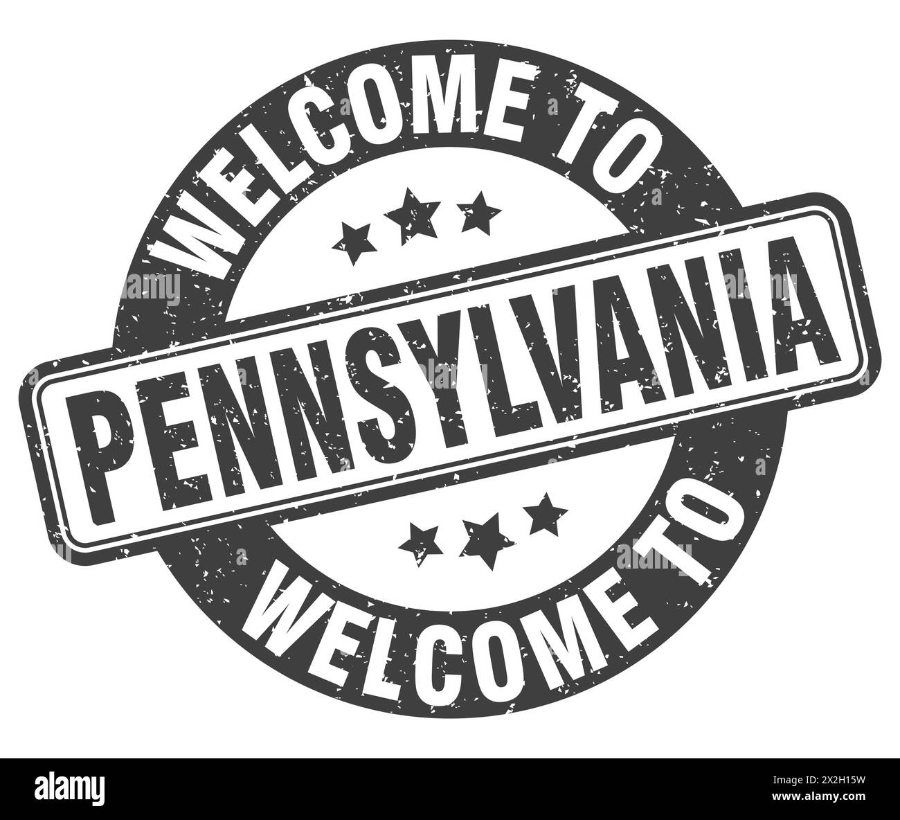 Welcome to Pennsylvania stamp. Pennsylvania round sign isolated on ...