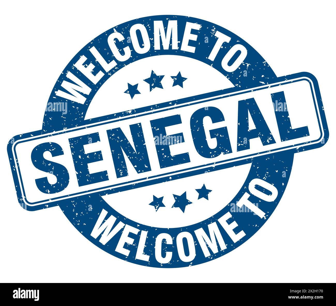 Welcome to Senegal stamp. Senegal round sign isolated on white ...