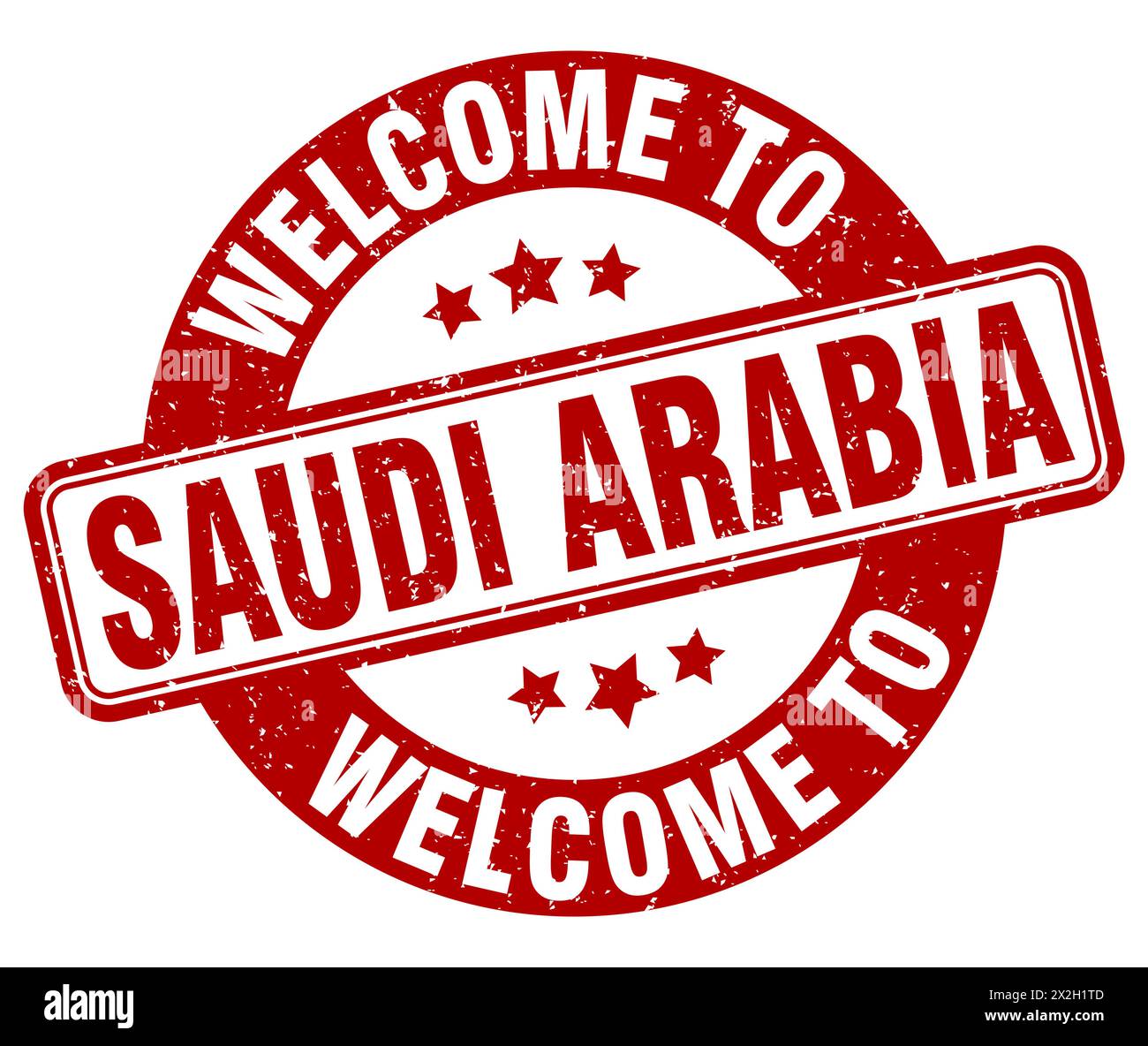 Welcome to Saudi Arabia stamp. Saudi Arabia round sign isolated on ...