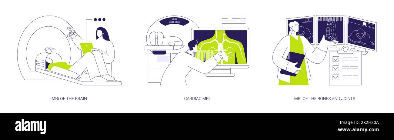 Magnetic resonance imaging abstract concept vector illustrations Stock ...