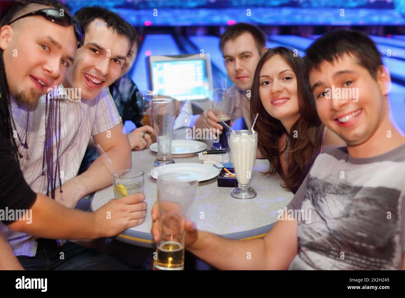 Five men and one woman hi-res stock photography and images - Alamy