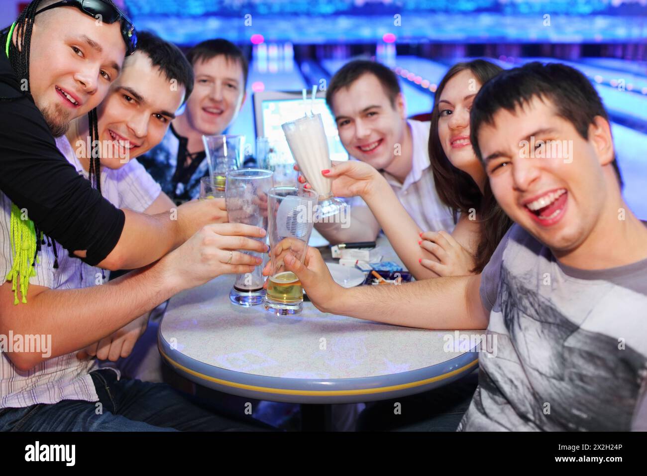 Five men and one woman hi-res stock photography and images - Alamy