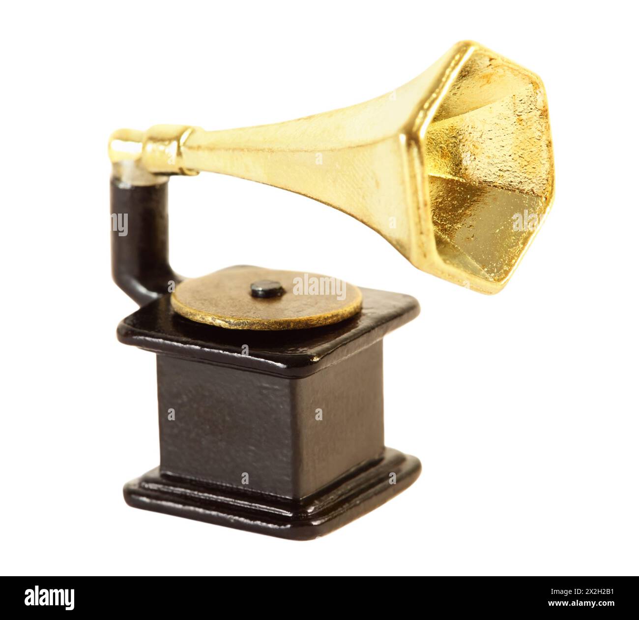 Vintage golden gramophone isolated hi-res stock photography and images ...