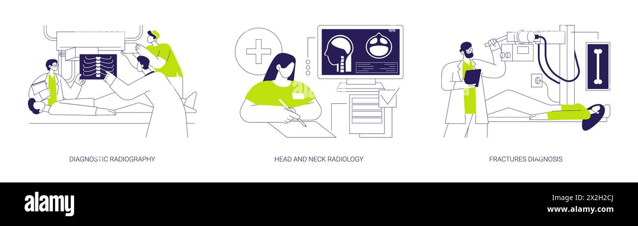 Xray medical examination abstract concept vector illustrations Stock ...