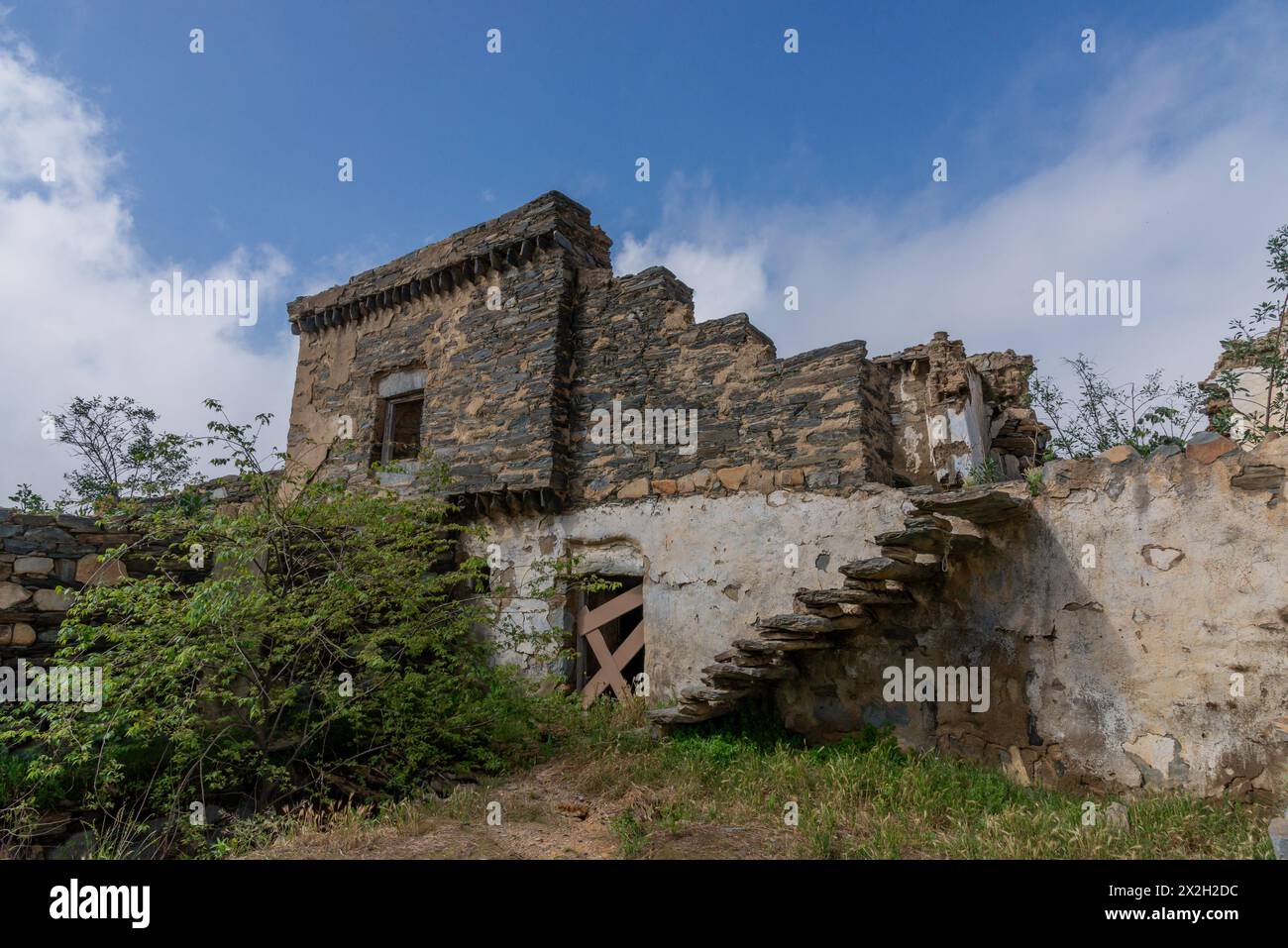 An ancient historical castle constructed using stones in ancient ...