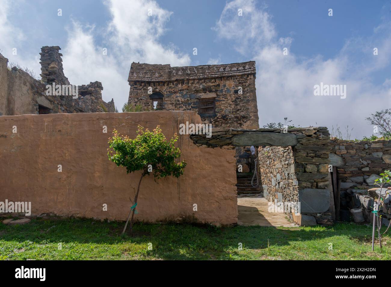 An ancient historical castle constructed using stones in ancient ...