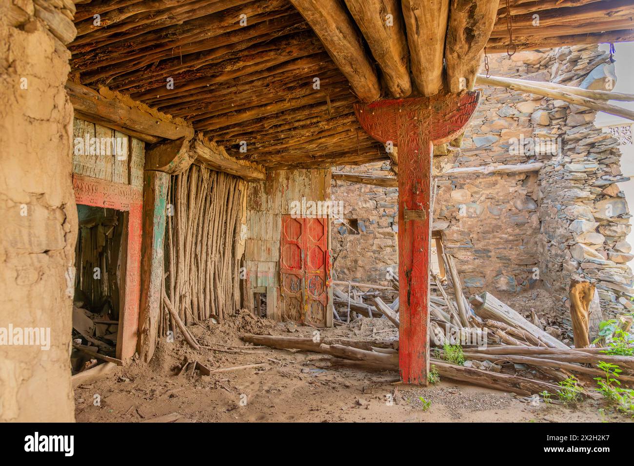 An ancient historical castle constructed using stones in ancient ...