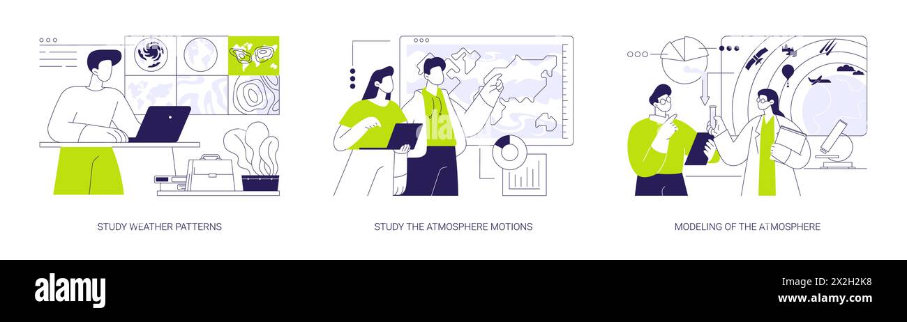 Meteorology abstract concept vector illustrations Stock Vector Image ...