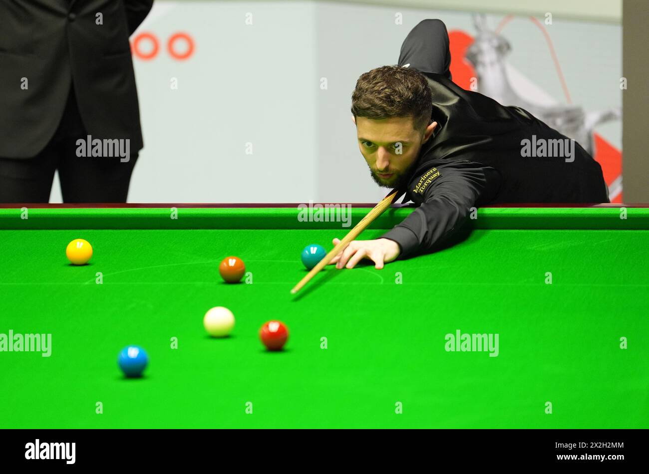 Joe O'Connor in action during their match against Mark Selby (not ...