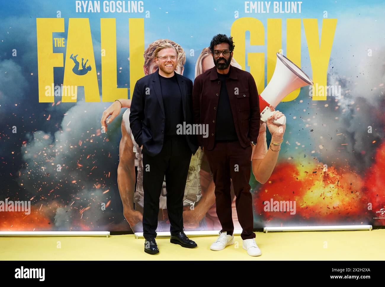 Rob Beckett (left) and Romesh Ranganathan attending a special screening ...