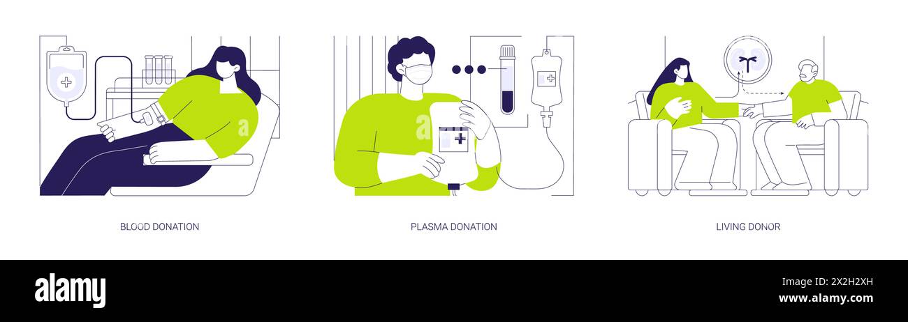 Volunteer donation abstract concept vector illustrations Stock Vector ...