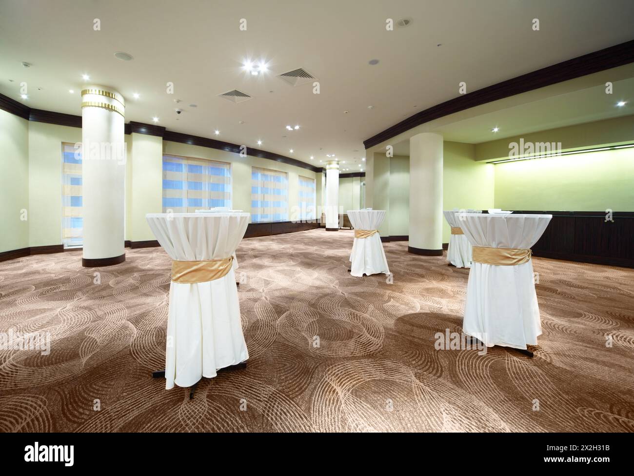 Spacious hall columns carpet tables hi-res stock photography and images ...