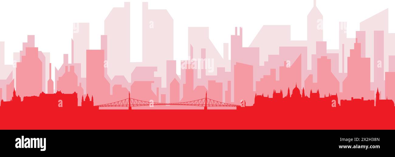 Budapest city poster Stock Vector Images - Alamy