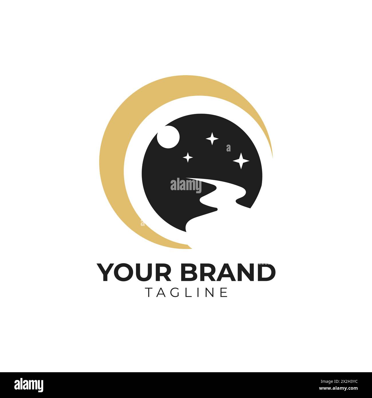 Crescent moon star simple Cut Out Stock Images & Pictures - Alamy