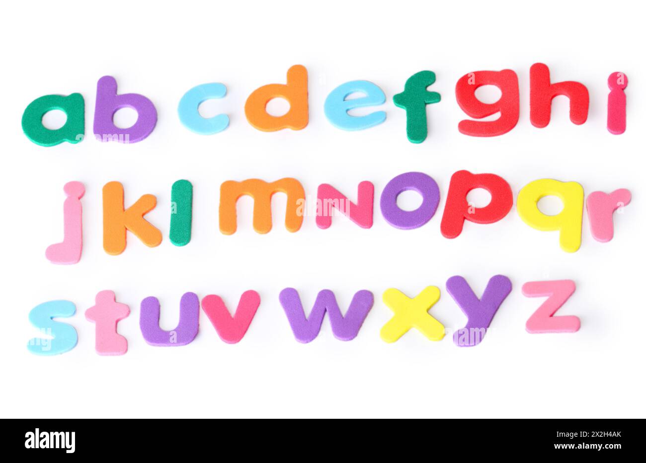 lots of colorful letters for child, english alphabet isolated on white ...