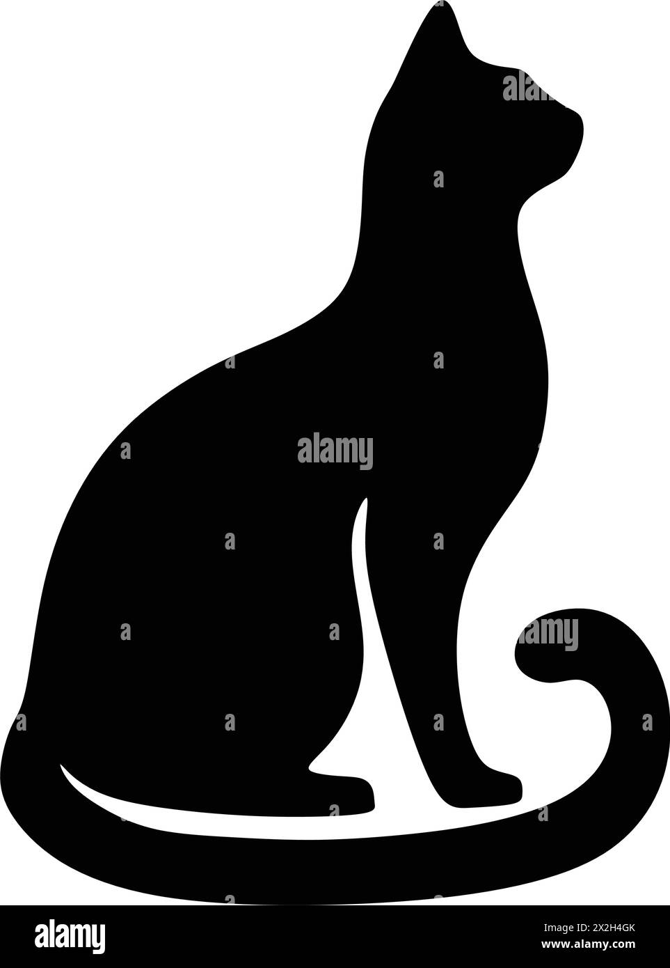 Cat Silhouette Clip Art Cat Silhouette Vector Illustration Isolated On