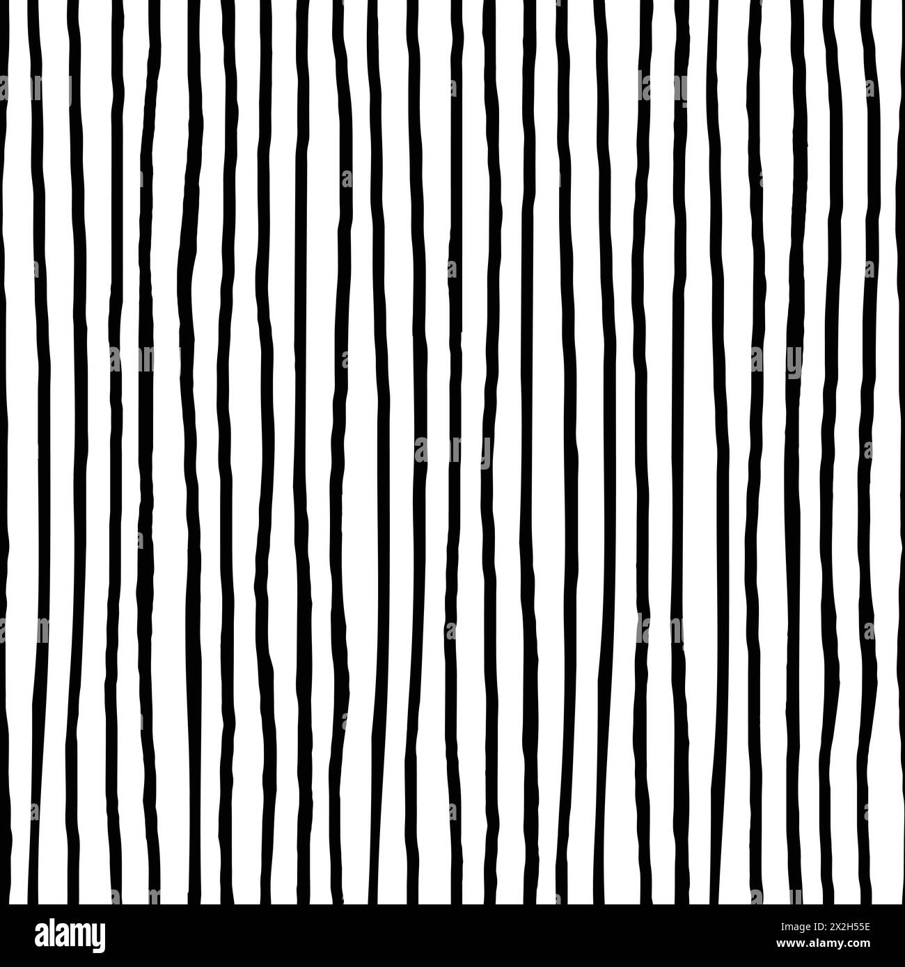 monochrome striped background, seamless pattern, hand drawn black ...