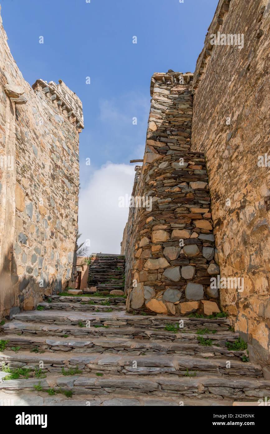 An ancient historical castle constructed using stones in ancient ...