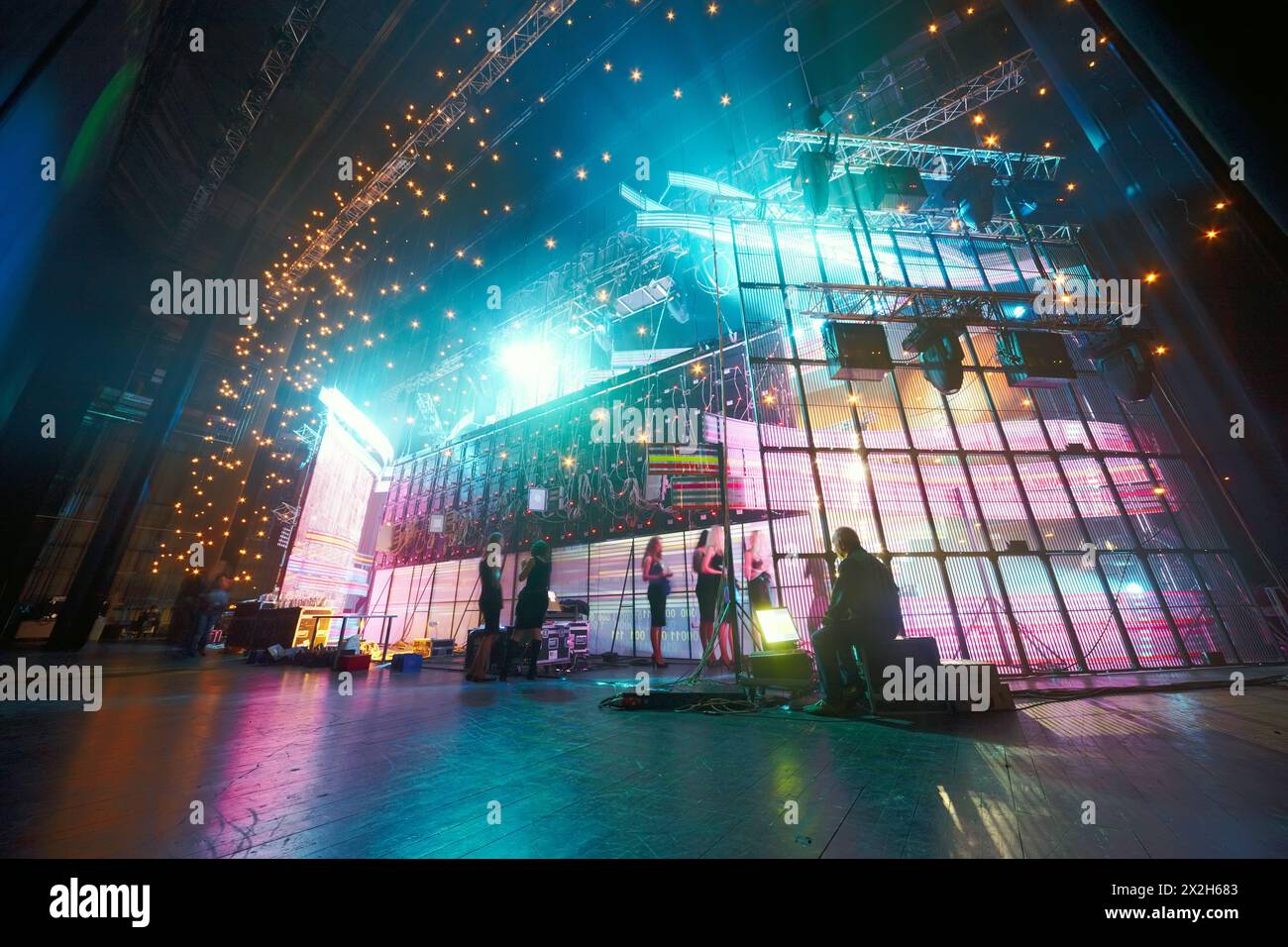 MOSCOW - FEBRUARY 2: Backstage of ceremony of the presentation of ...
