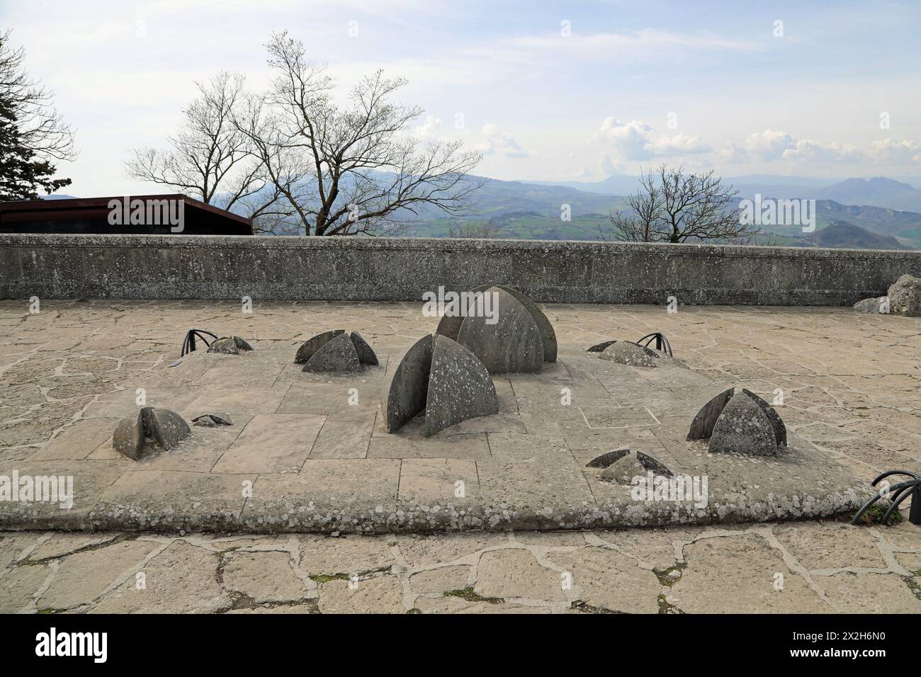 Artwork in San Marino called Rock Flowers by Italian artist Bruno ...