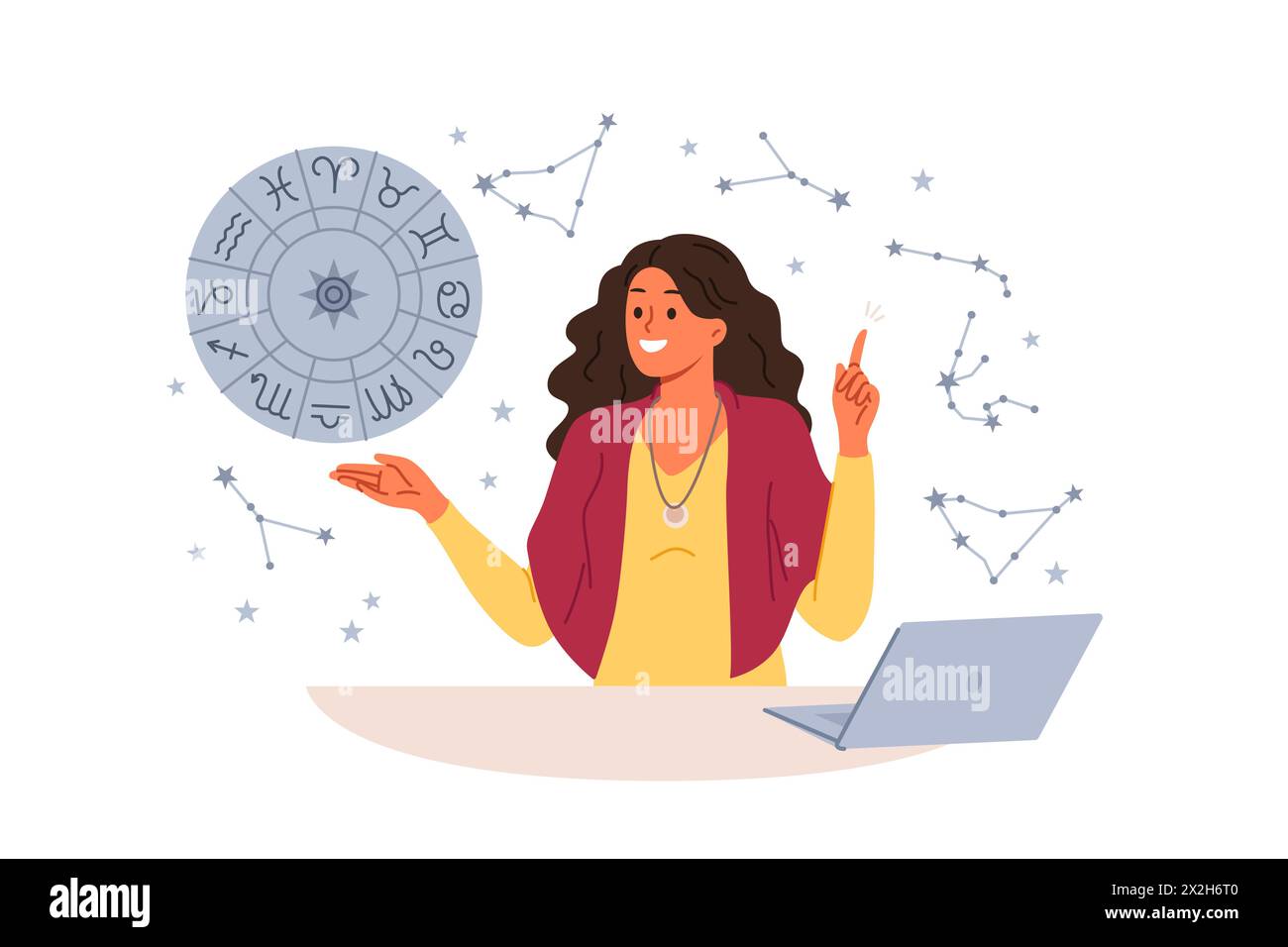 Woman predicts future Stock Vector Images - Alamy