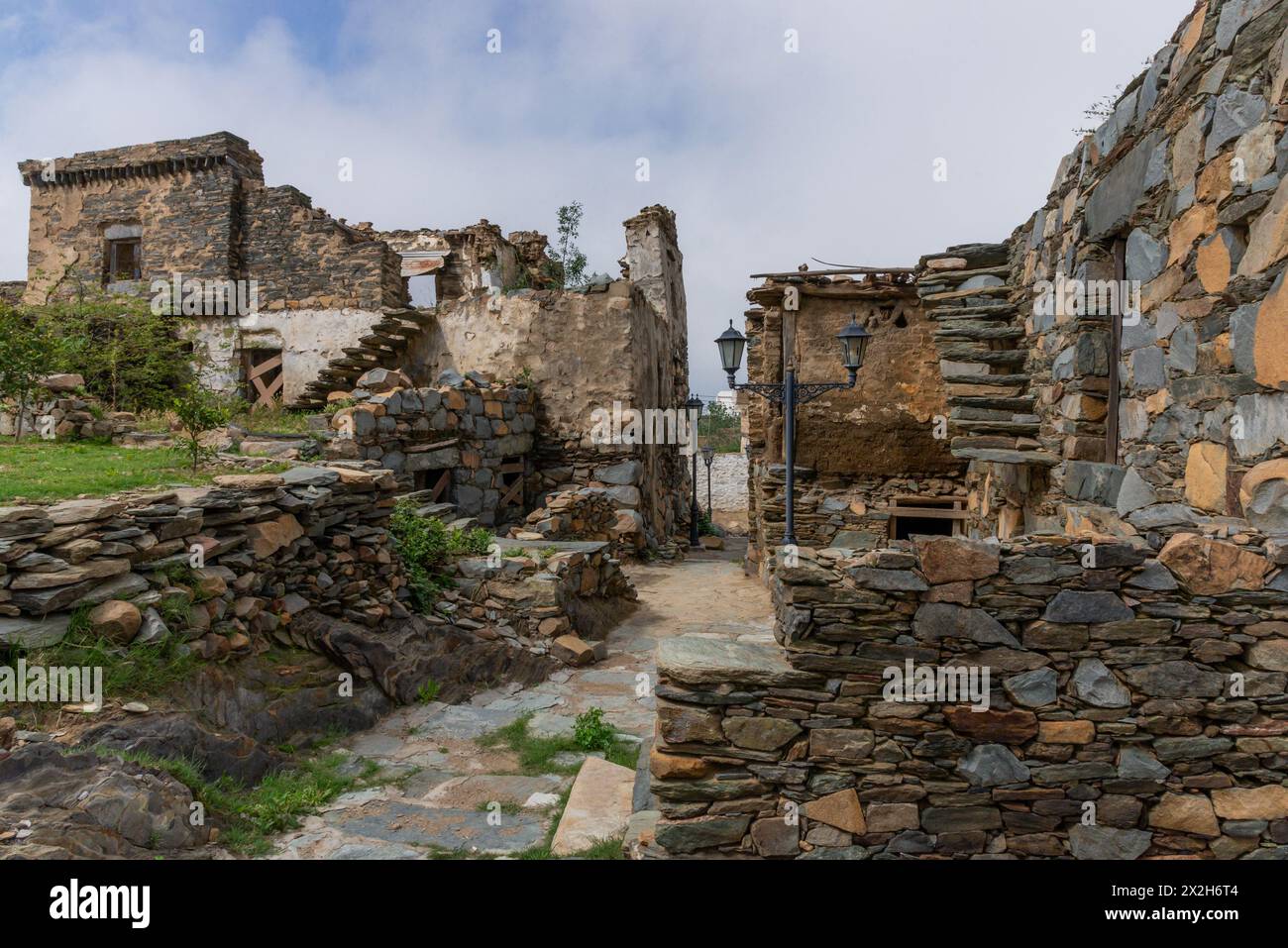 An ancient historical castle constructed using stones in ancient ...