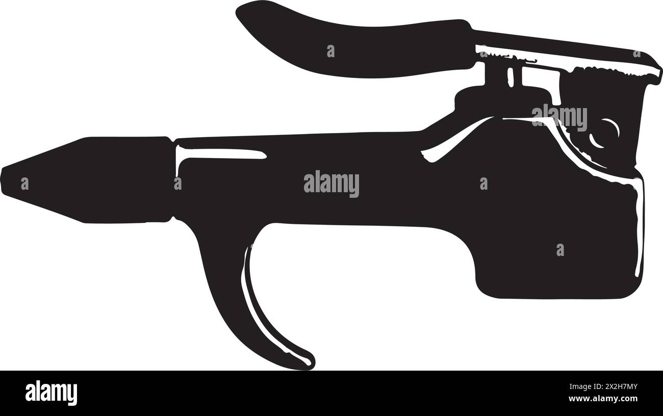 Air nail gun Stock Vector Images - Alamy