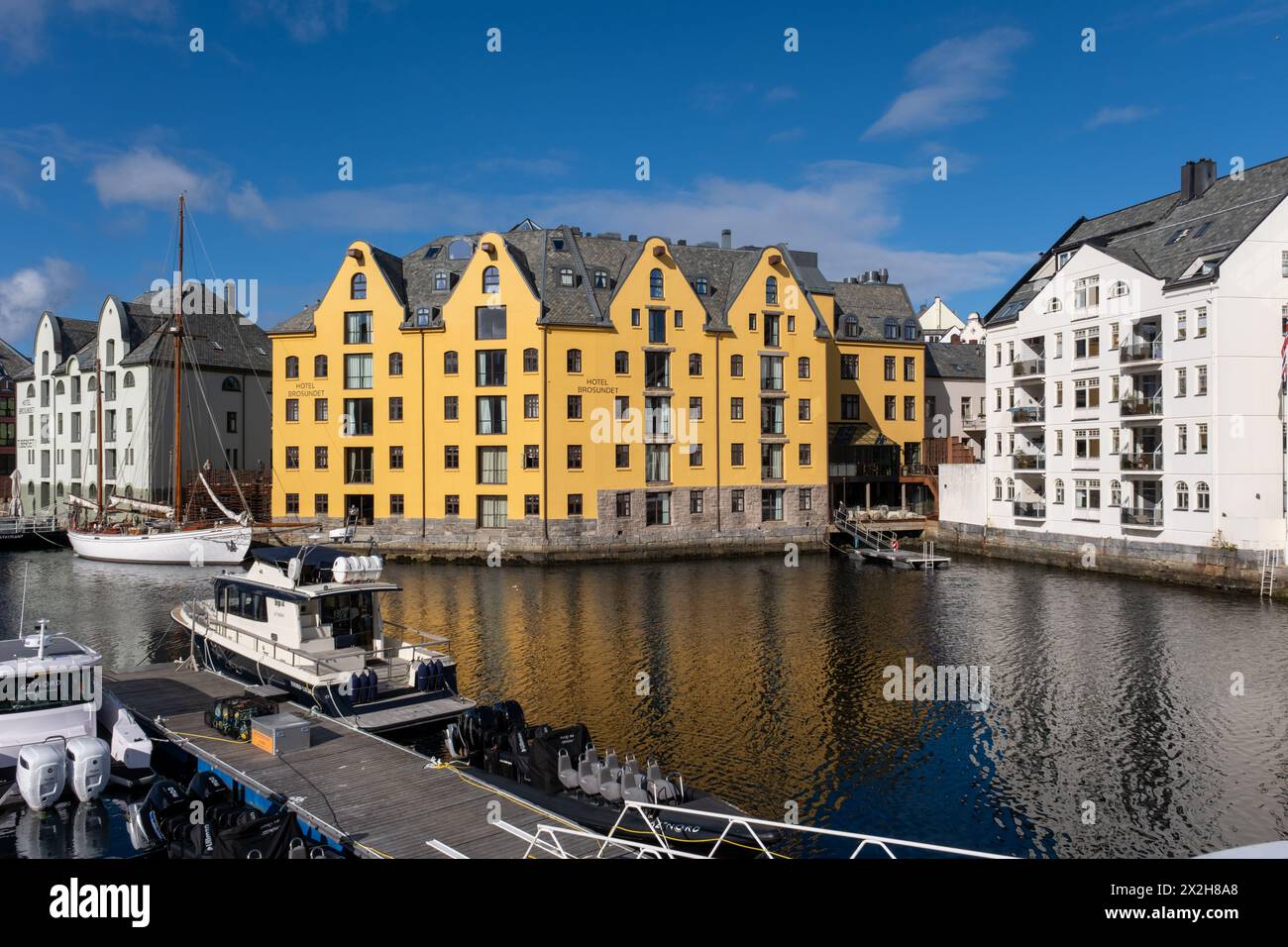 The Harbour of Alesund in Western Norway Stock Photo - Alamy