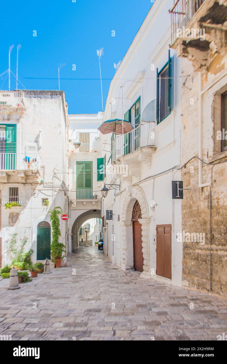 Scenic sight in Monopoli, Bari Province, Puglia (Apulia), southern ...