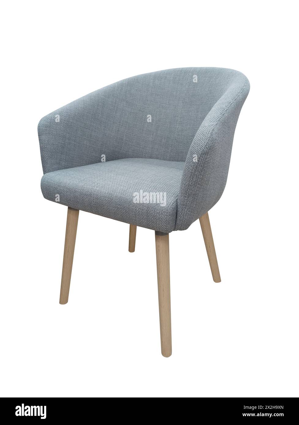 Modern white chair isolated on white background. With clipping path ...