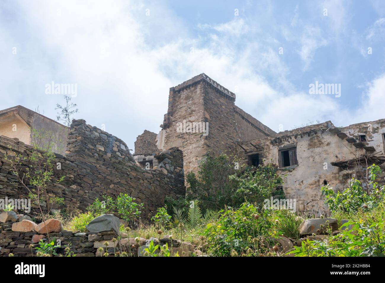 An ancient historical castle constructed using stones in ancient ...