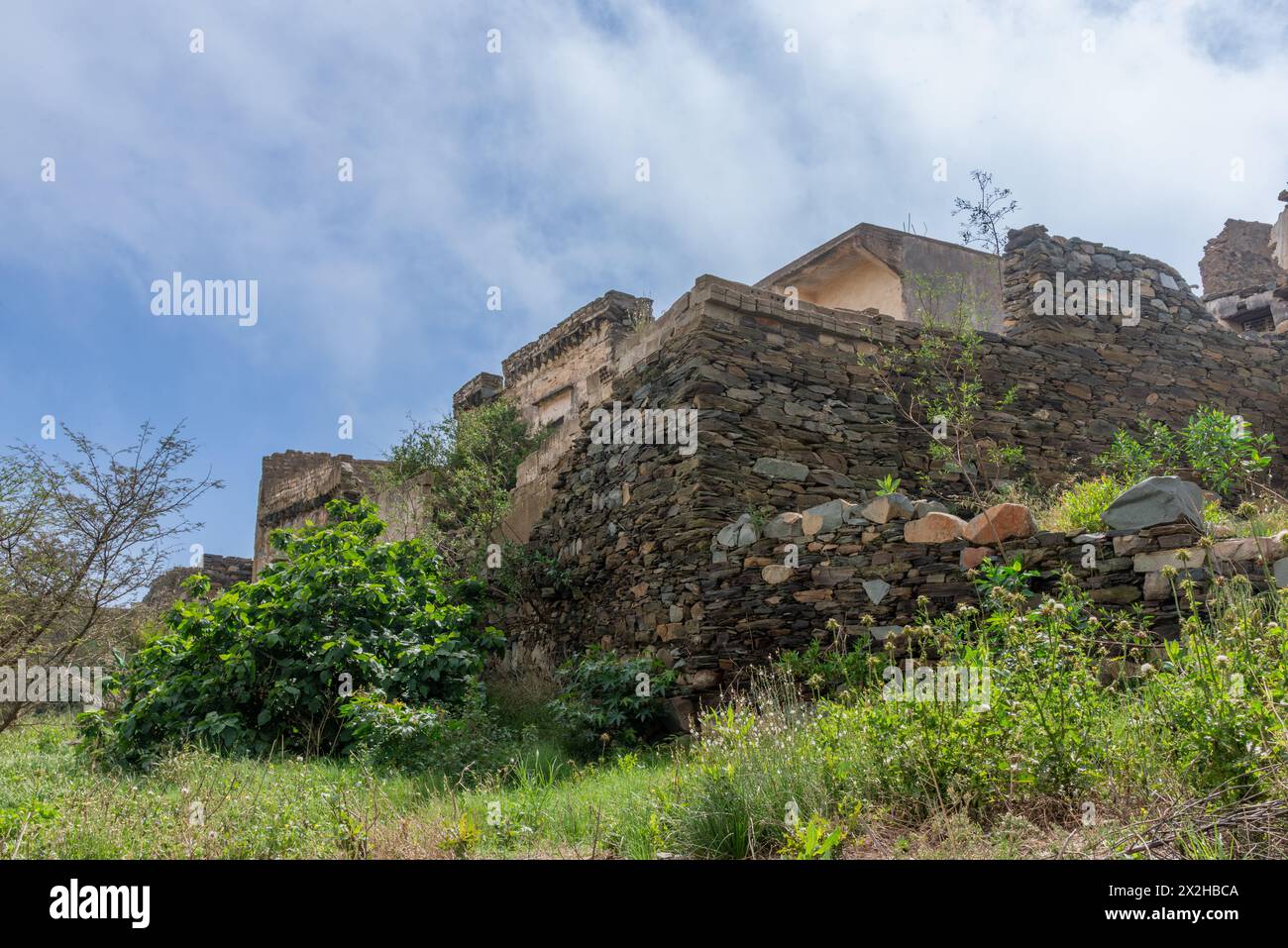 An ancient historical castle constructed using stones in ancient ...
