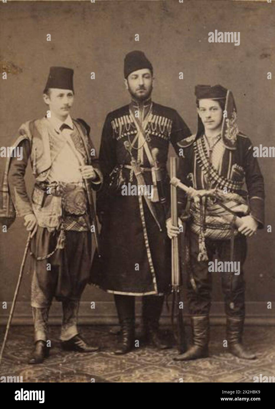 Men's costumes of the wider area of Pontus Stock Photo - Alamy