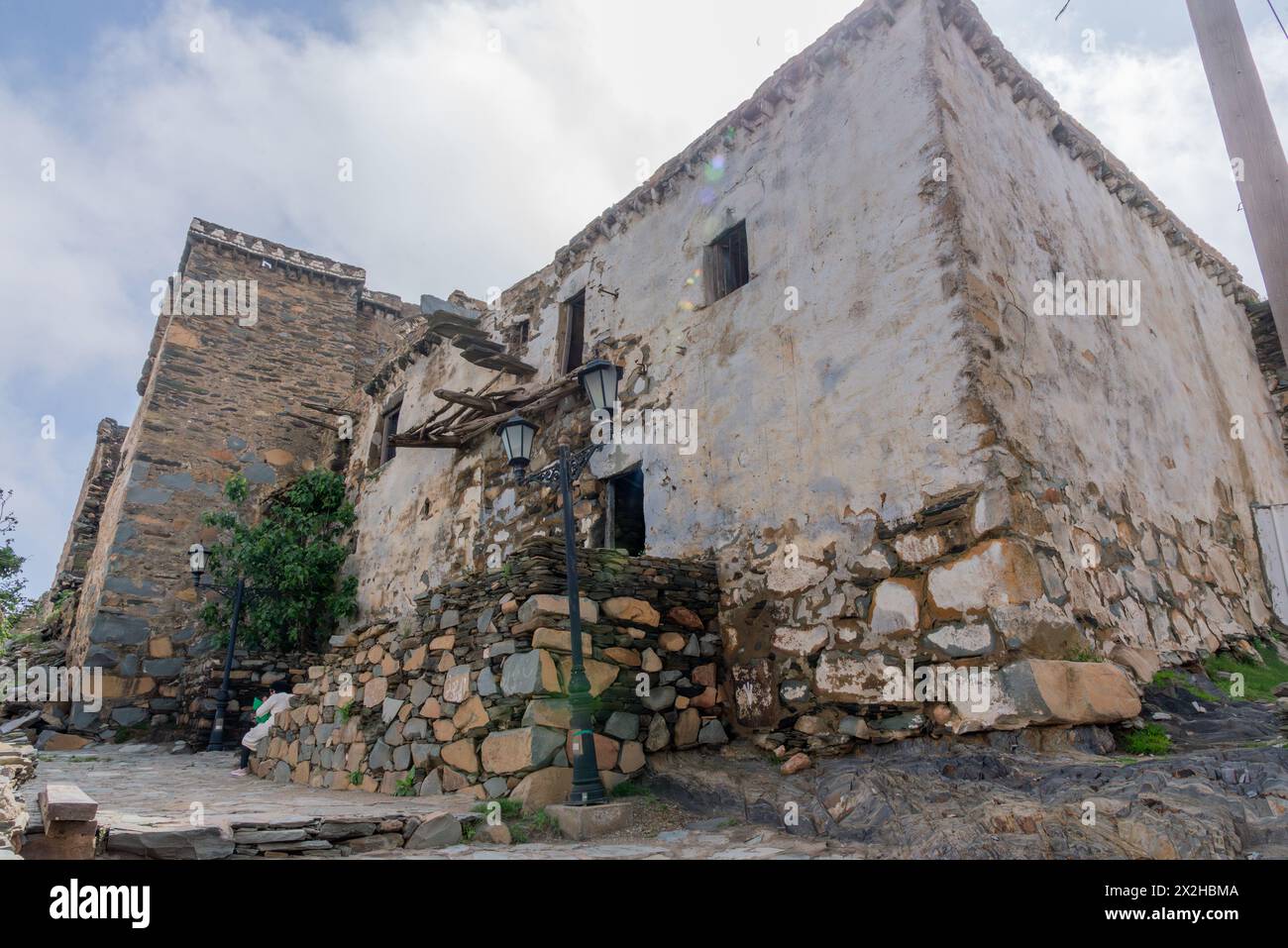 An ancient historical castle constructed using stones in ancient ...